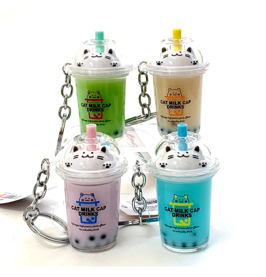 Boba Tea Cat Keychain – Myriads Gifts