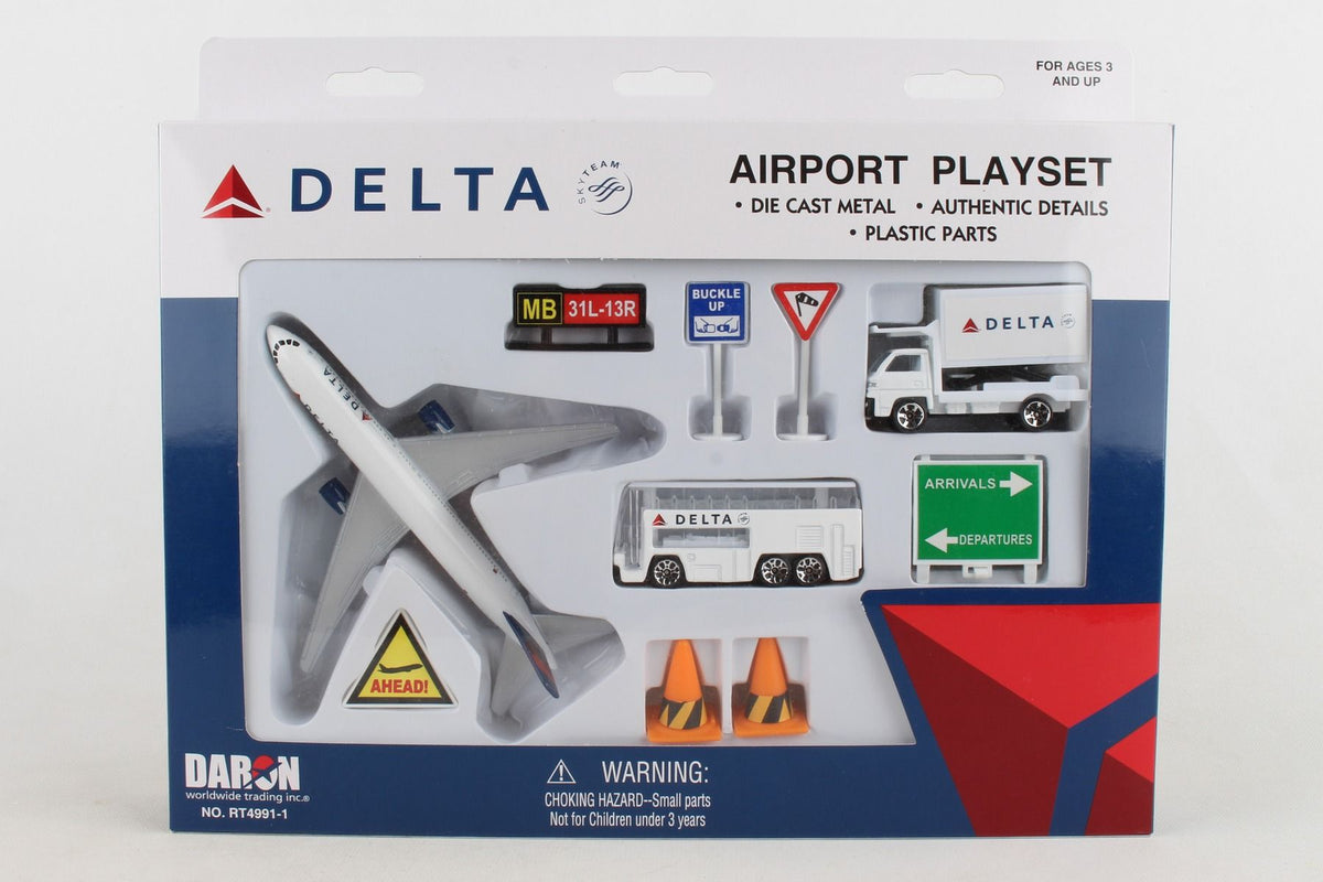 Daron Delta Air Lines Playset – Myriads Gifts