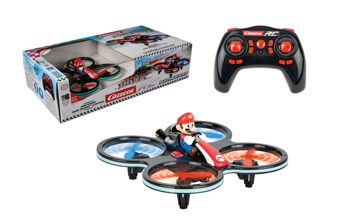 Carrera RC Mini Mario-Copter 2.4GHz Rechargeable Helicopter Drone ...