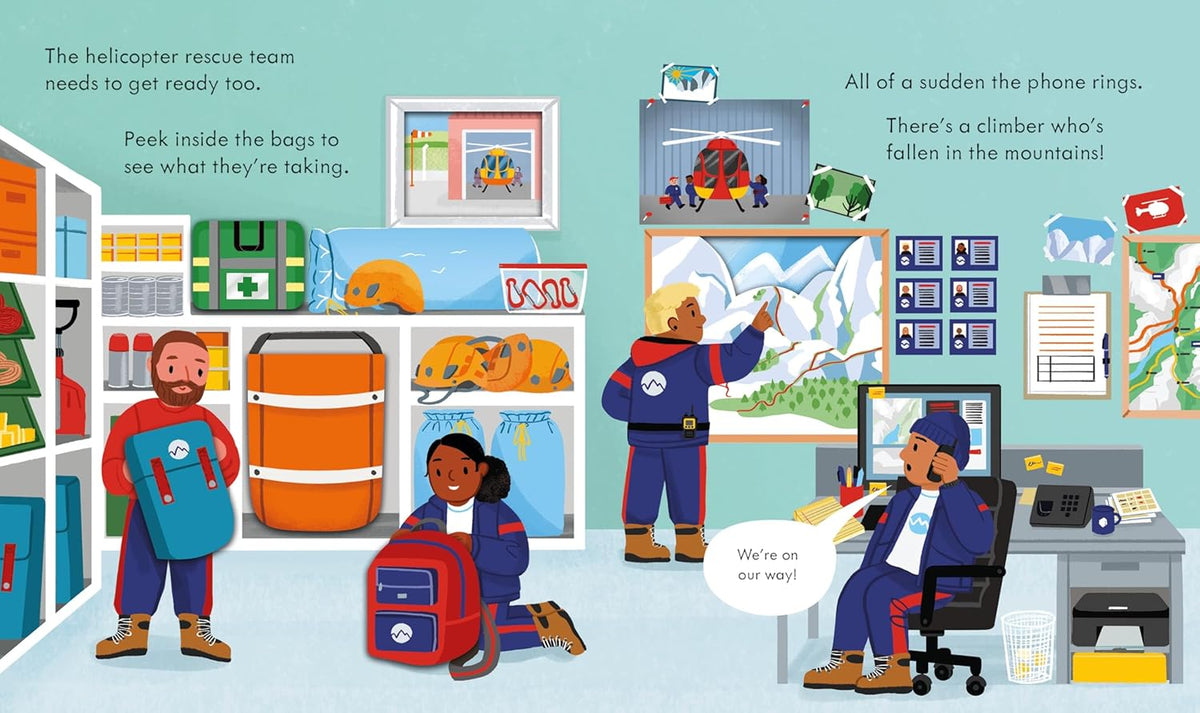 Usborne Peek Inside Board Book - How a Helicopter Works – Myriads Gifts