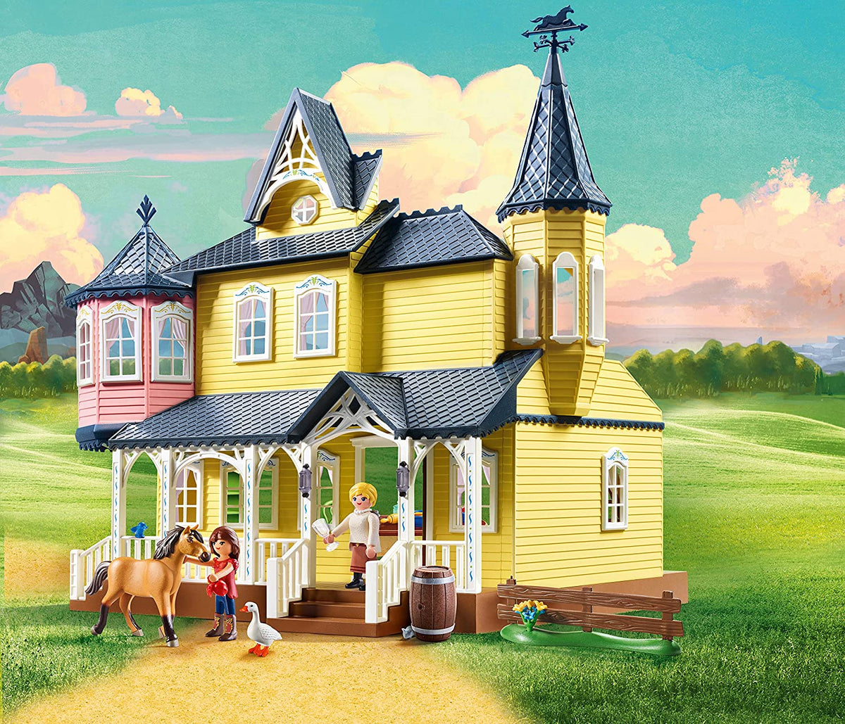 PLAYMOBIL Spirit Riding Free Lucky's House Playset, Multicolor ...