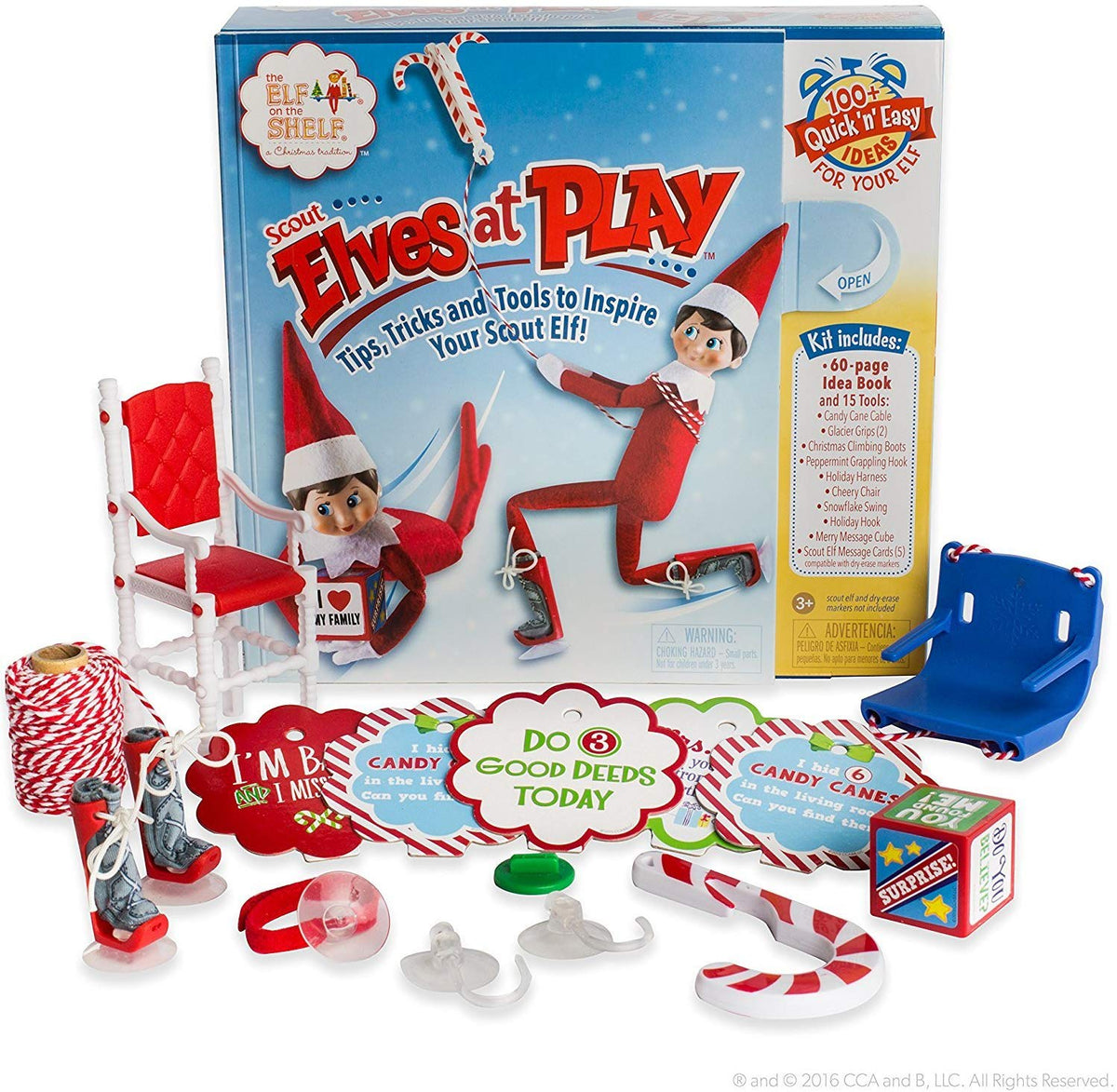 The Elf on the Shelf Play Bundle: Light Boy Elf, Silly Snowman, Reinde ...